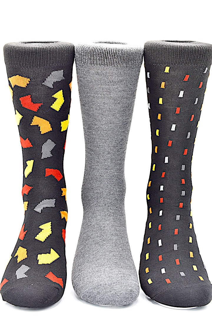 Socks 3 Pack Shapes – The Tie Shop